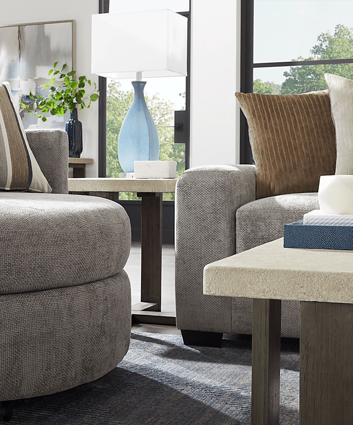 Martin Gray Chenille Fabric Premium Sleeper Sofa | Rooms to Go