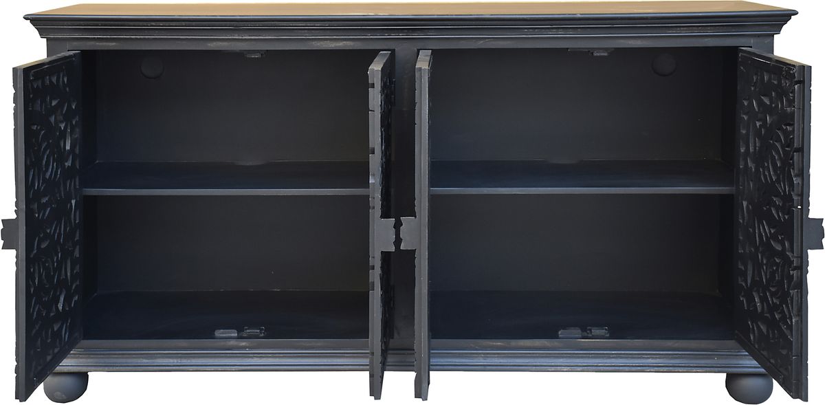 Mastick Black Black,Colors Credenza | Rooms to Go