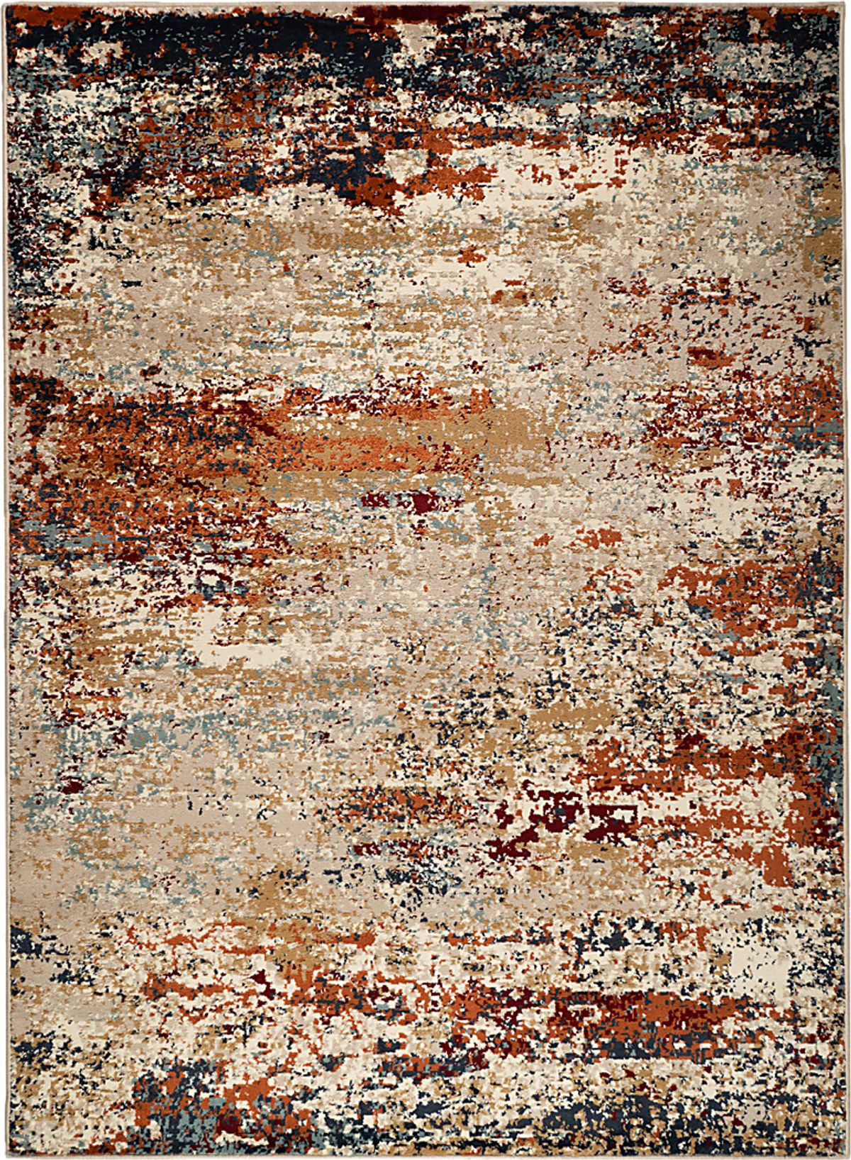 Matadosa Orange Orange,Red Rugs | Rooms to Go