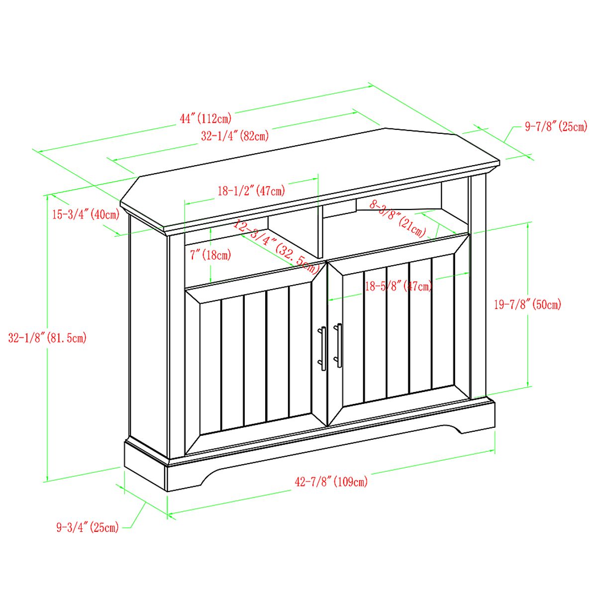 Mauldin White Colors,White 44" Console | Rooms to Go