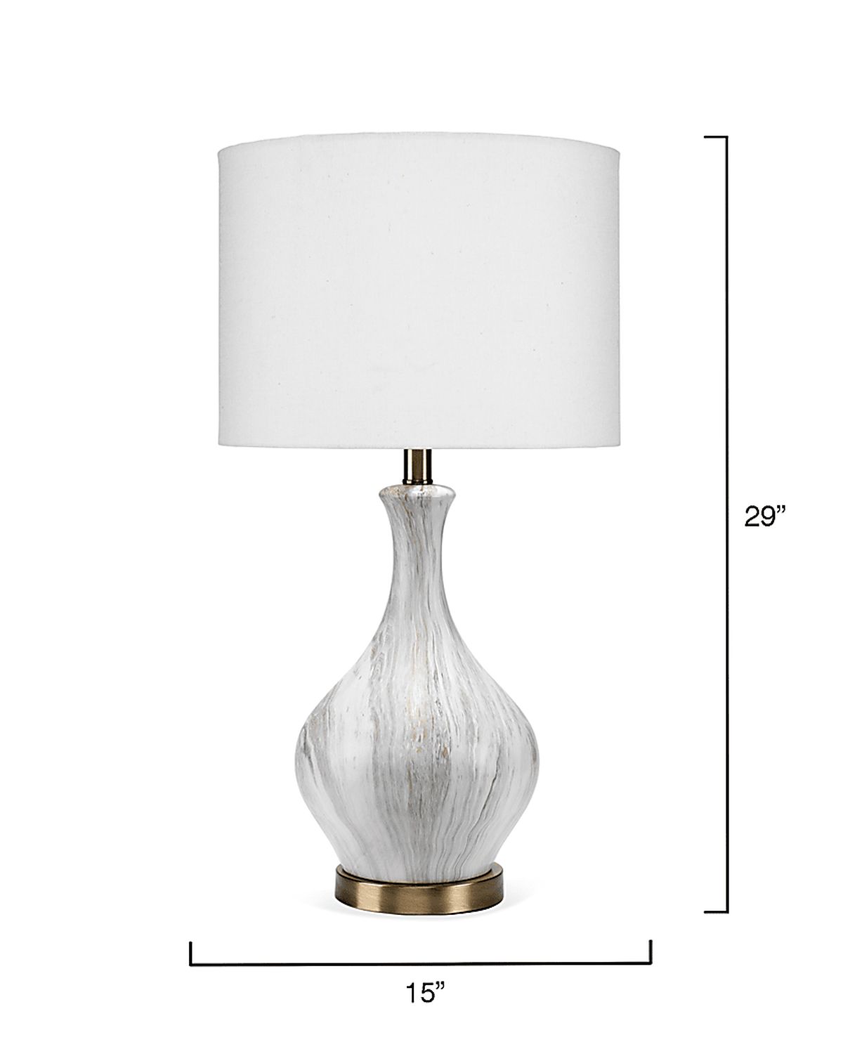 Maureen Summit White Table Lamp | Rooms to Go
