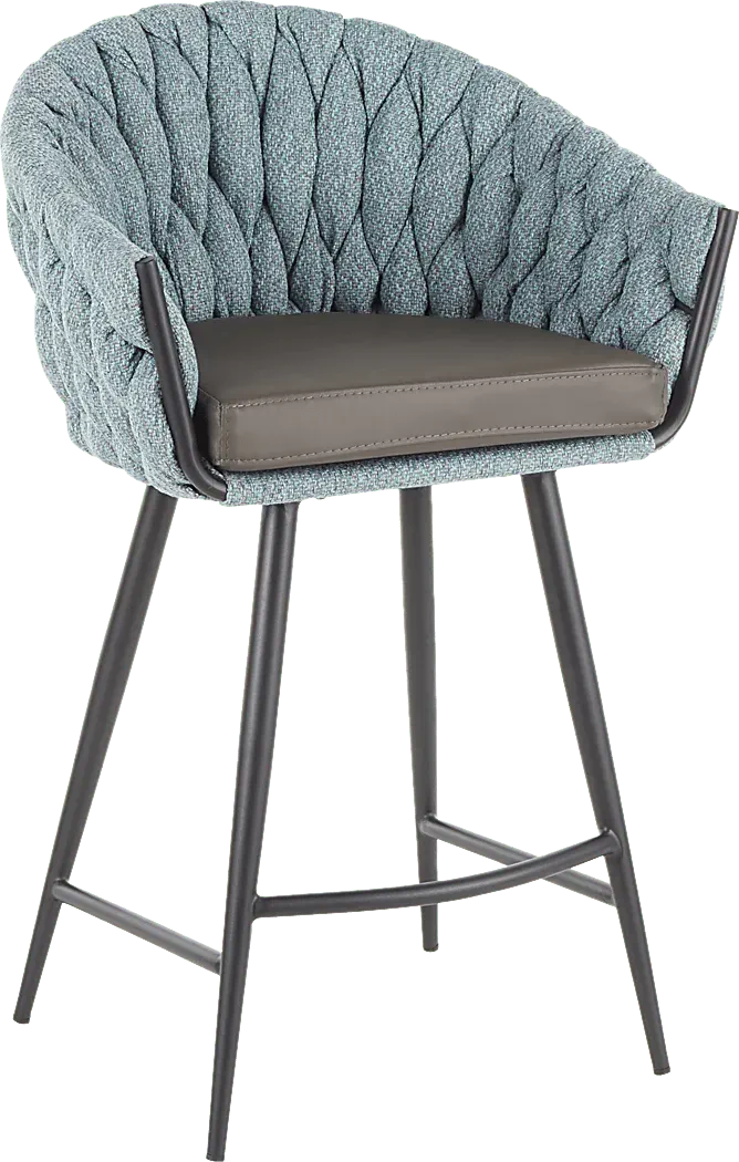 Maxine Lane Black Black,Colors Blue Coutner Height Stool | Rooms to Go