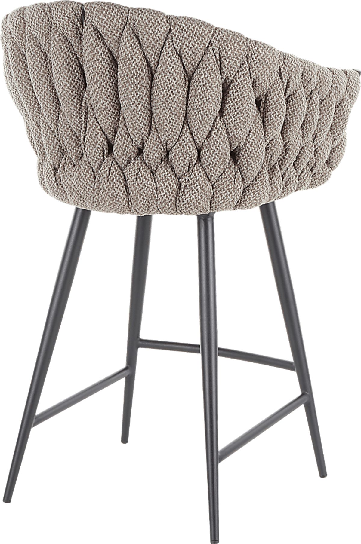 Maxine Lane Black Black,Colors Gray Coutner Height Stool | Rooms to Go