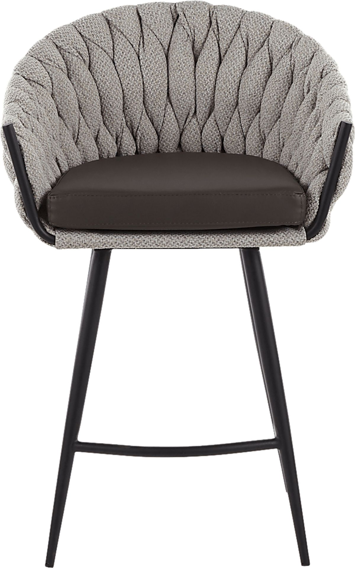 Maxine Lane Black Black,Colors Gray Swivel Barstool | Rooms to Go