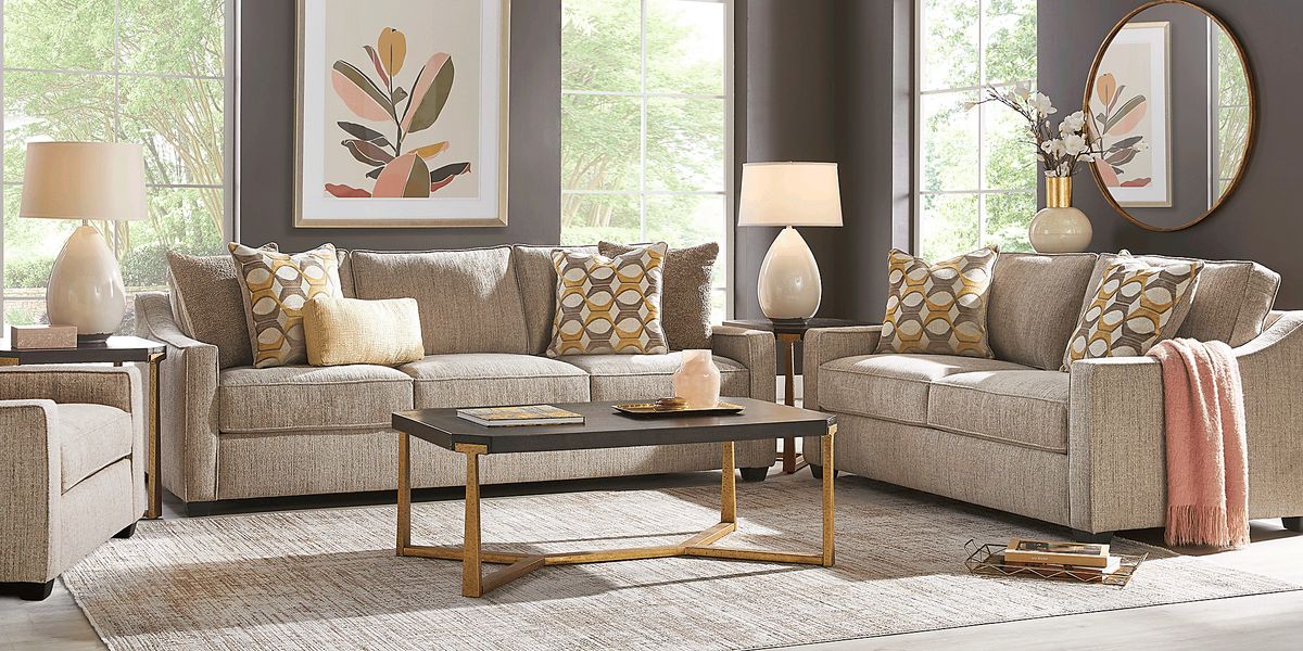 Maywell Court Brown 3 Pc Living Room - Rooms To Go