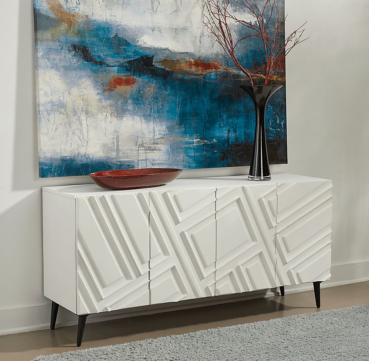 Mccarrell White Colors,White Credenza | Rooms to Go