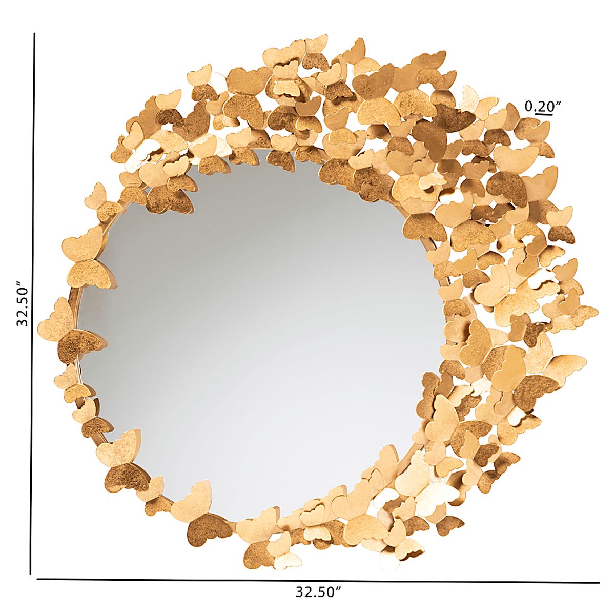 Meacham Gold Yellow Mirror | Rooms to Go