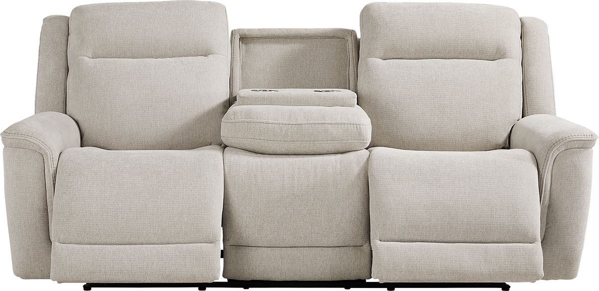 Meadow Park 2 Pc Cement Gray Chenille Fabric Non-Power Reclining Living ...