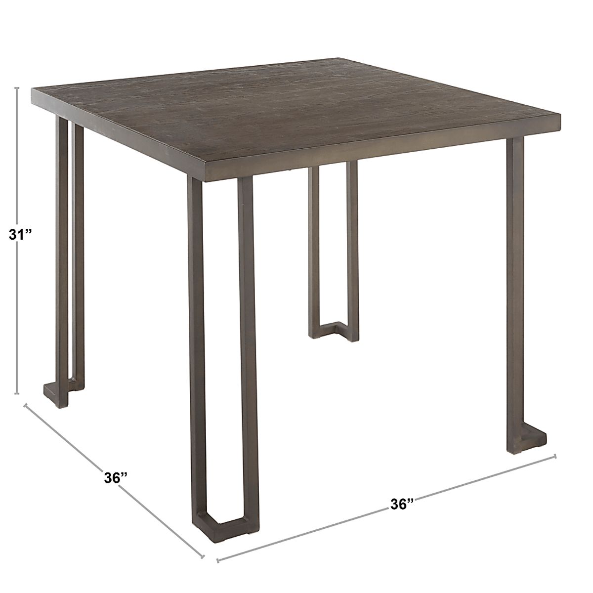 Meadowvale Espresso Dark Wood Dining Table | Rooms to Go