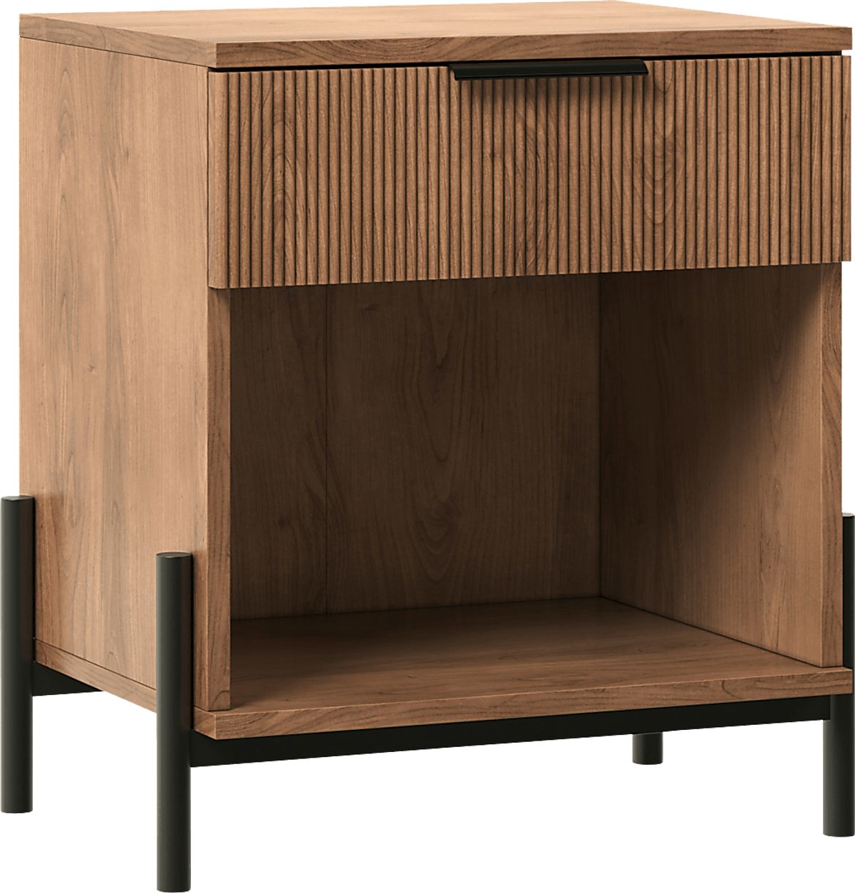 Megary Mocha Dark Wood Nightstand | Rooms to Go
