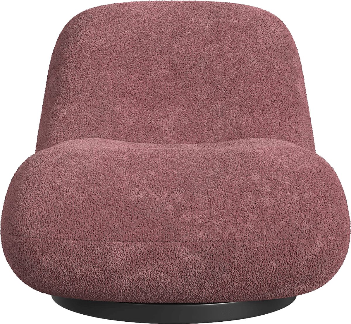 Mehlville Mauve Red Polyester Fabric Swivel Accent Chair | Rooms to Go
