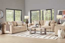 Drew & Jonathan Melbourne 3 Pc Beige Chenille Fabric Living Room Set ...