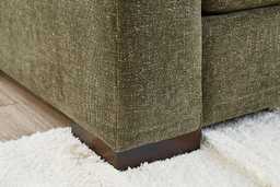 Drew & Jonathan Melbourne Olive Green Chenille Fabric Loveseat | Rooms ...