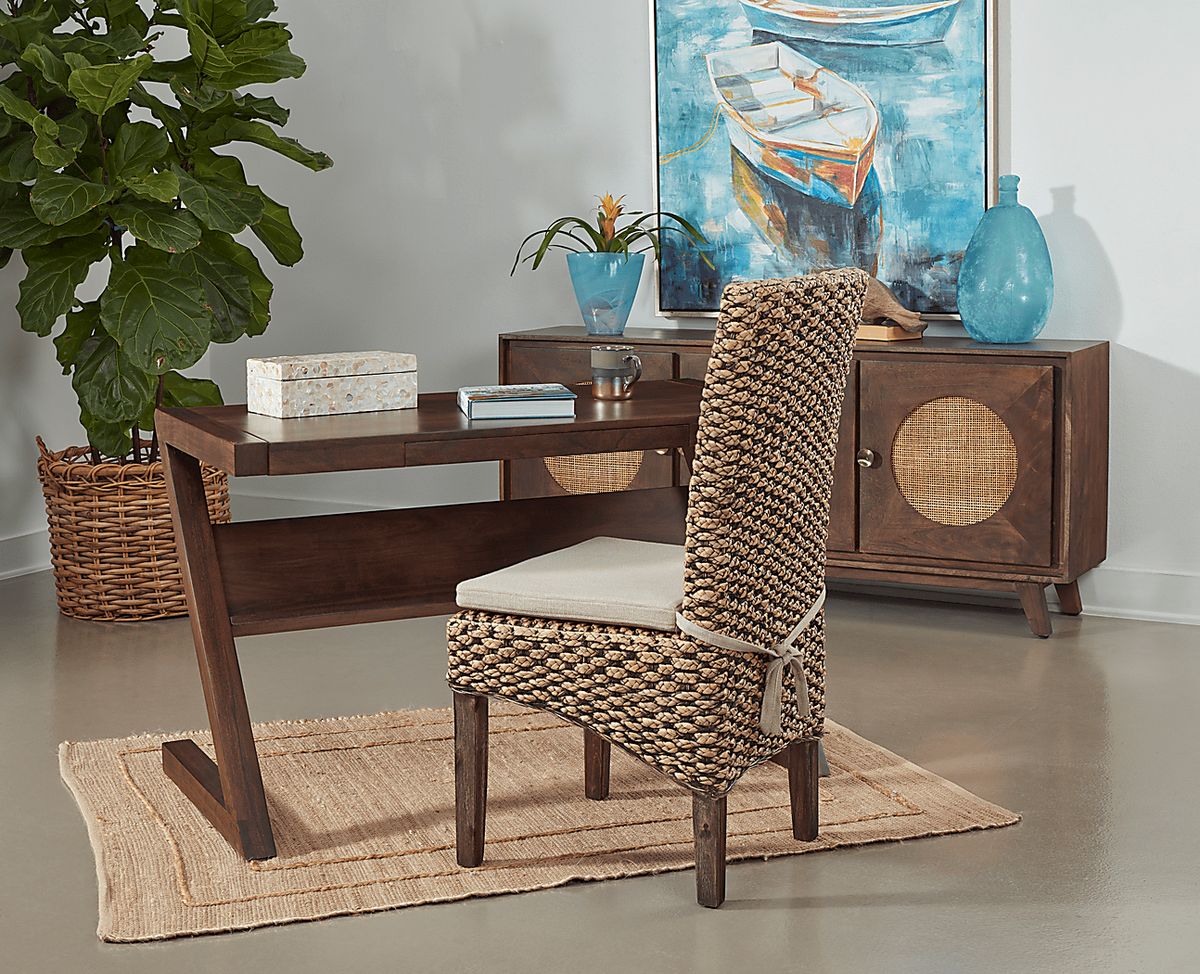 Melcat Brown Dark Wood Desk | Rooms to Go