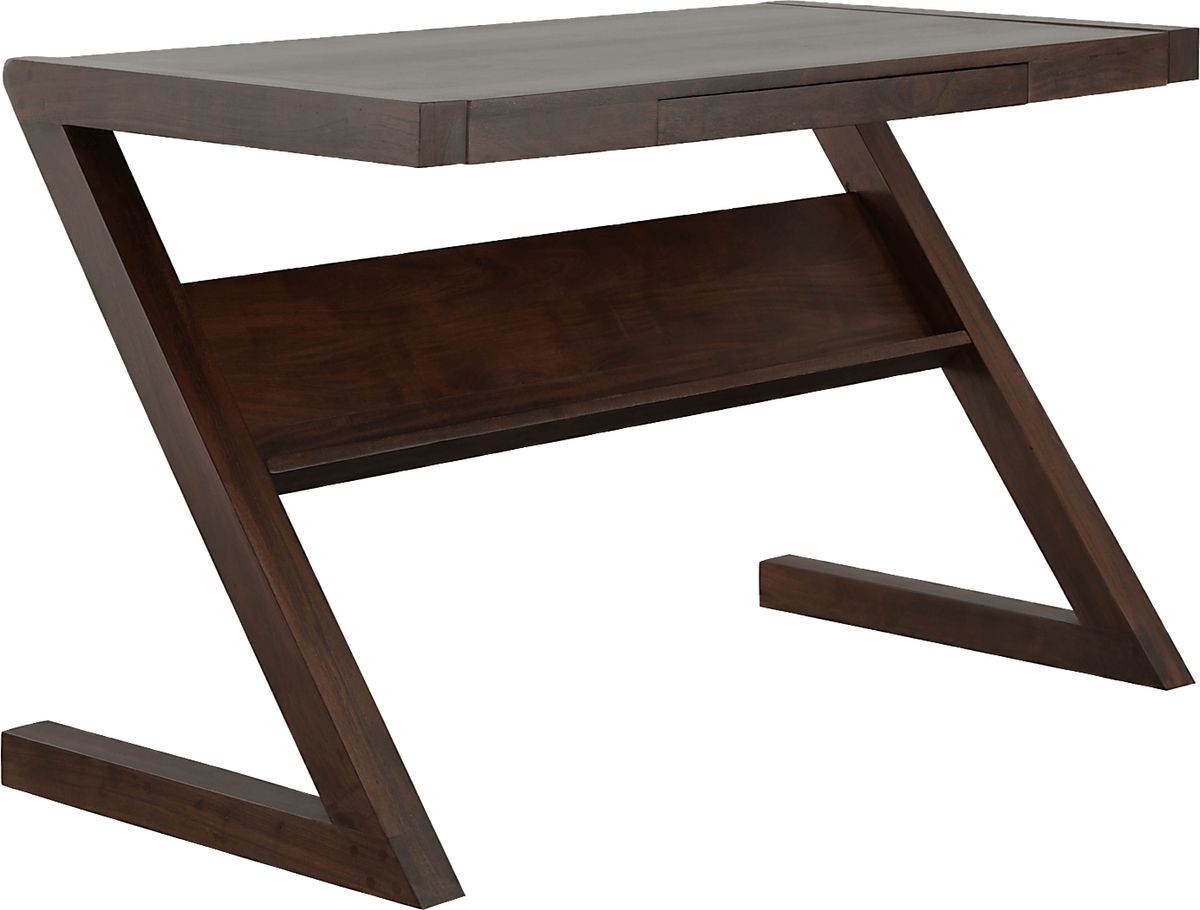 Melcat Brown Dark Wood Desk | Rooms to Go