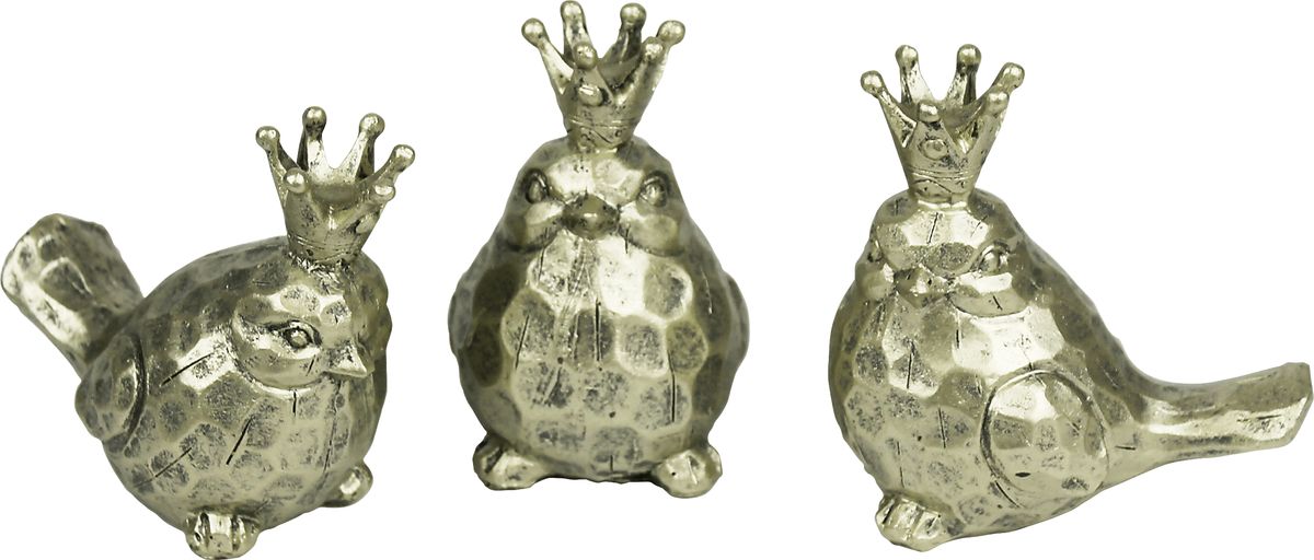 Melchior Gold Colors,Metal Yellow Figurine, Set Of 3 - Rooms To Go