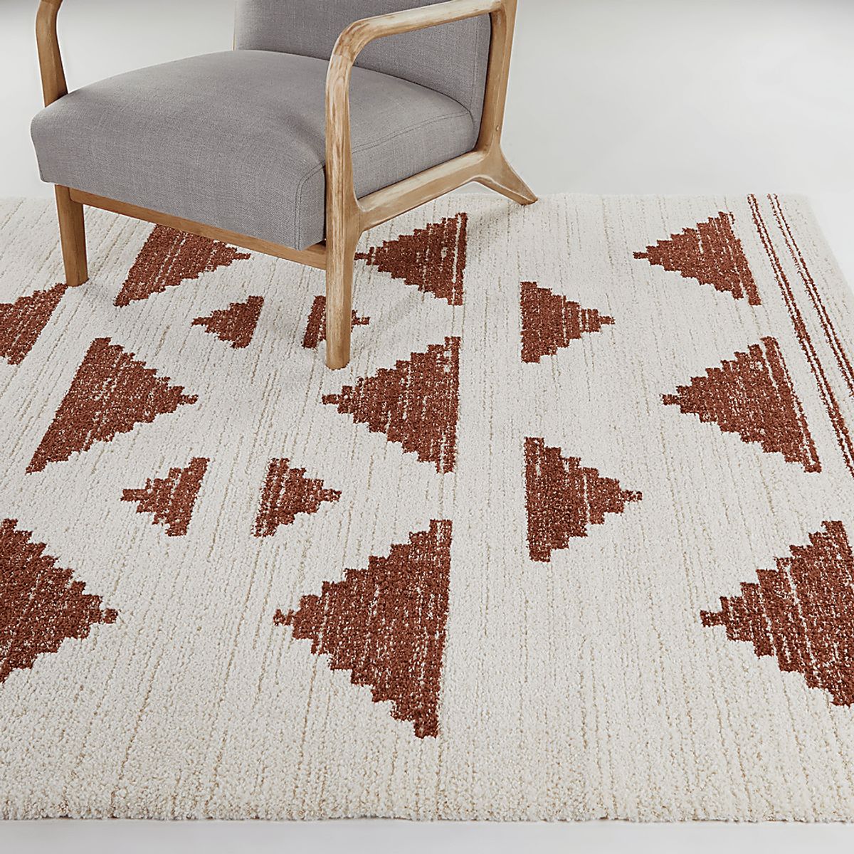 Meldrum Cream,Red,Rust Beige,Red Rugs | Rooms to Go