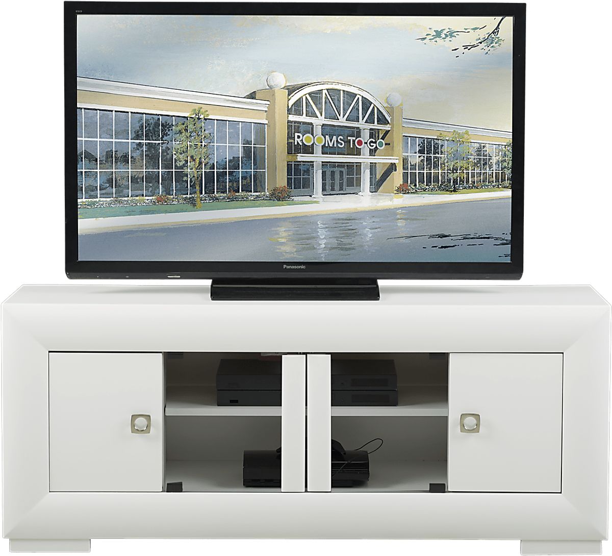 Melena II White Colors,White Console | Rooms to Go