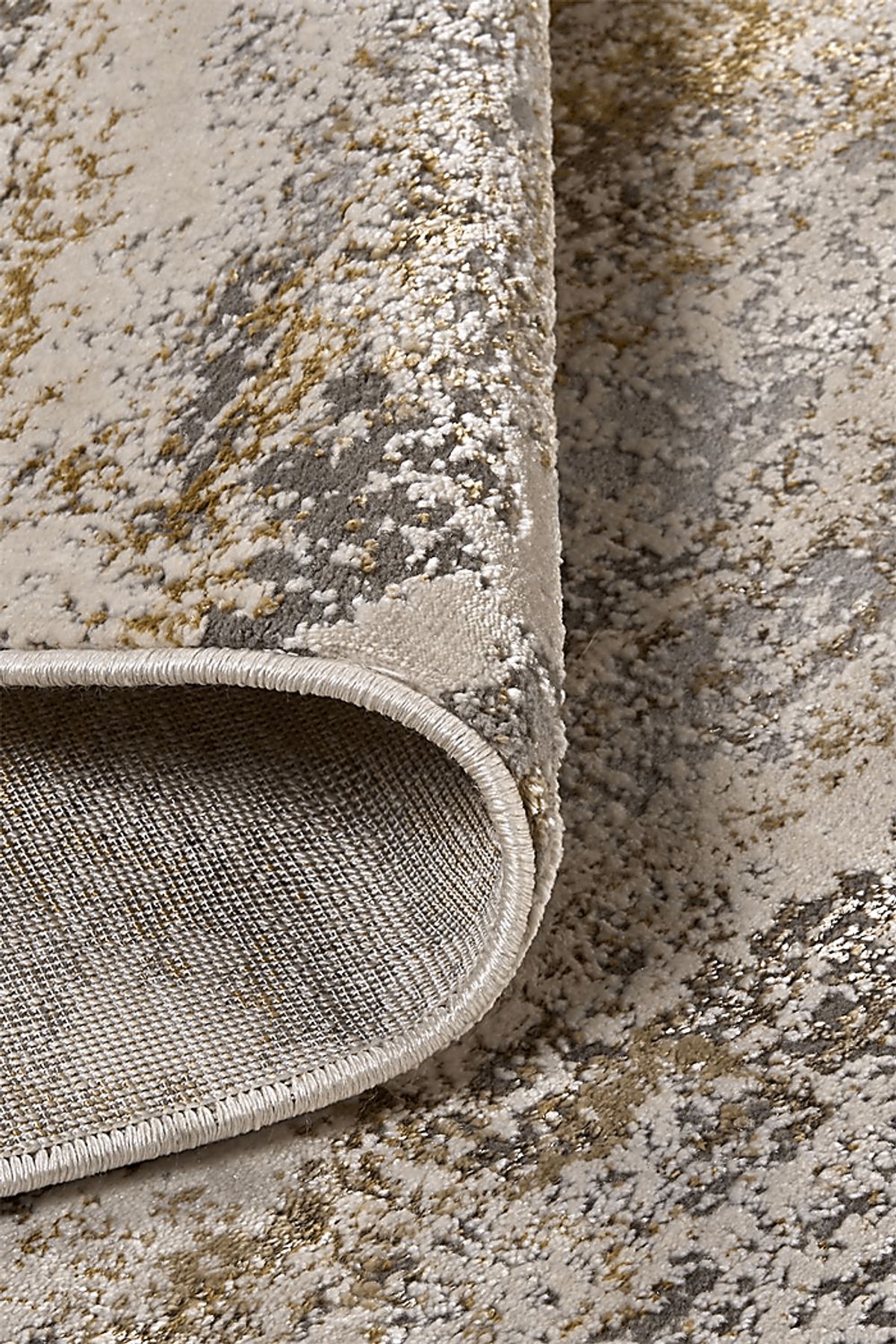 Melirane Gold,Gray,Ivory Beige,Gray,Yellow Rugs | Rooms to Go