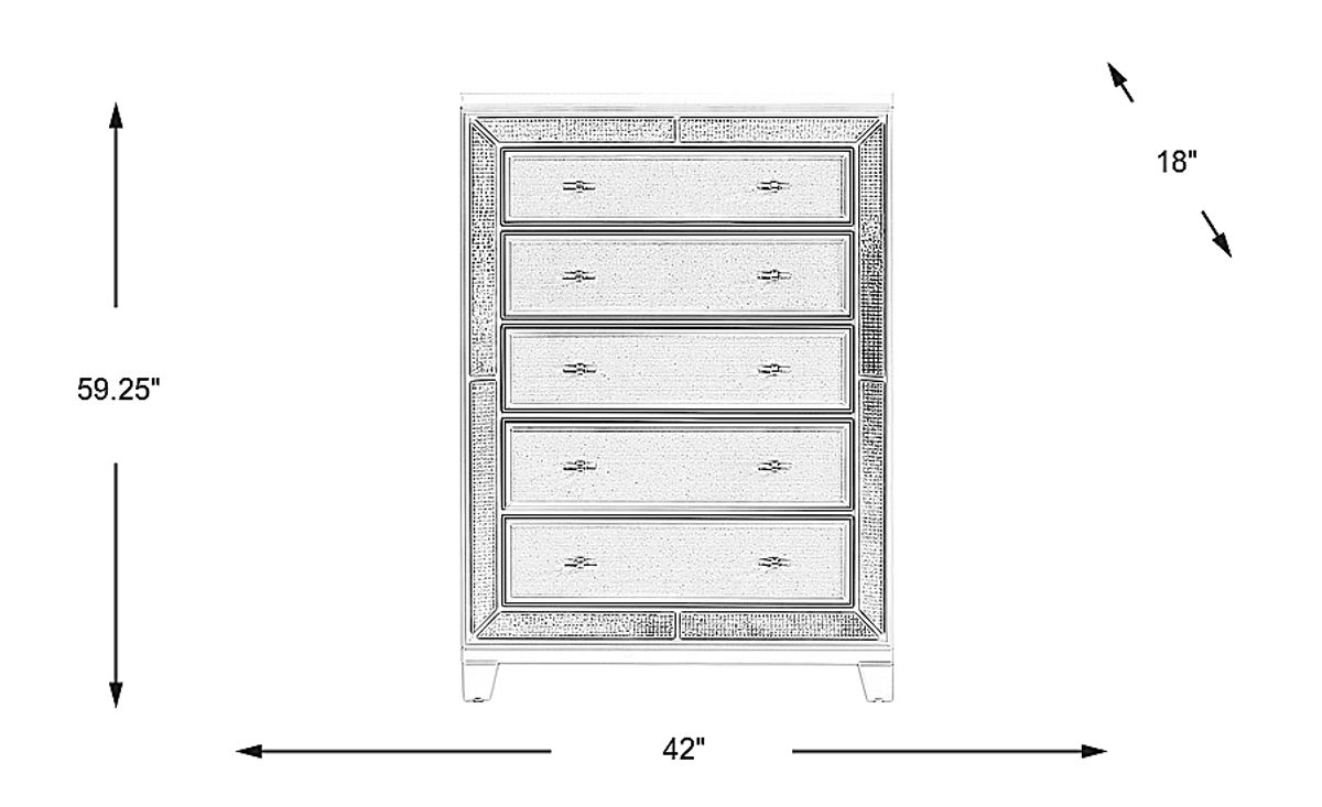 Melrose White Colors,White Chest | Rooms to Go