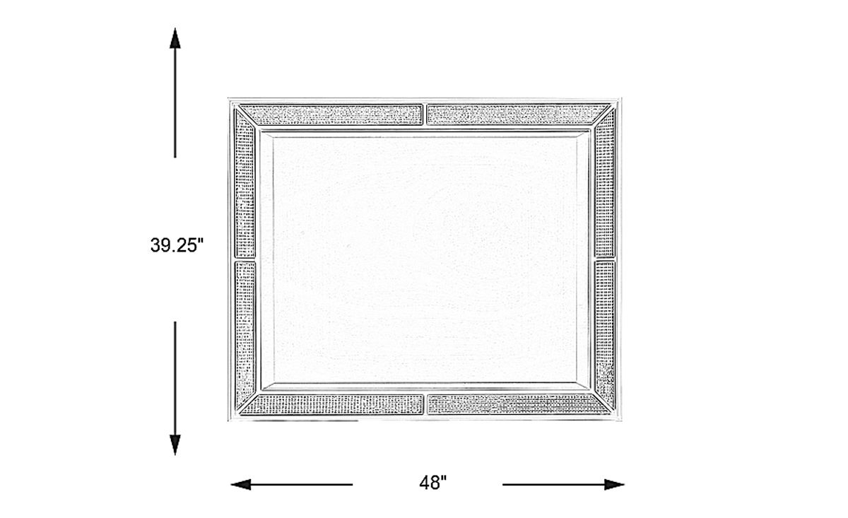 Melrose White Colors,White Mirror | Rooms to Go