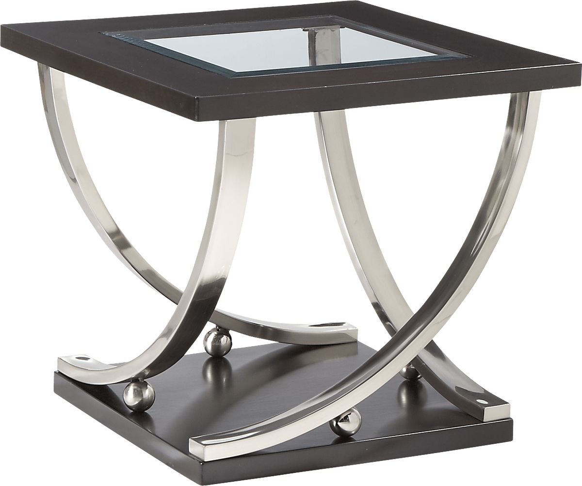Menlo Park Merlot Dark Wood End Table | Rooms to Go