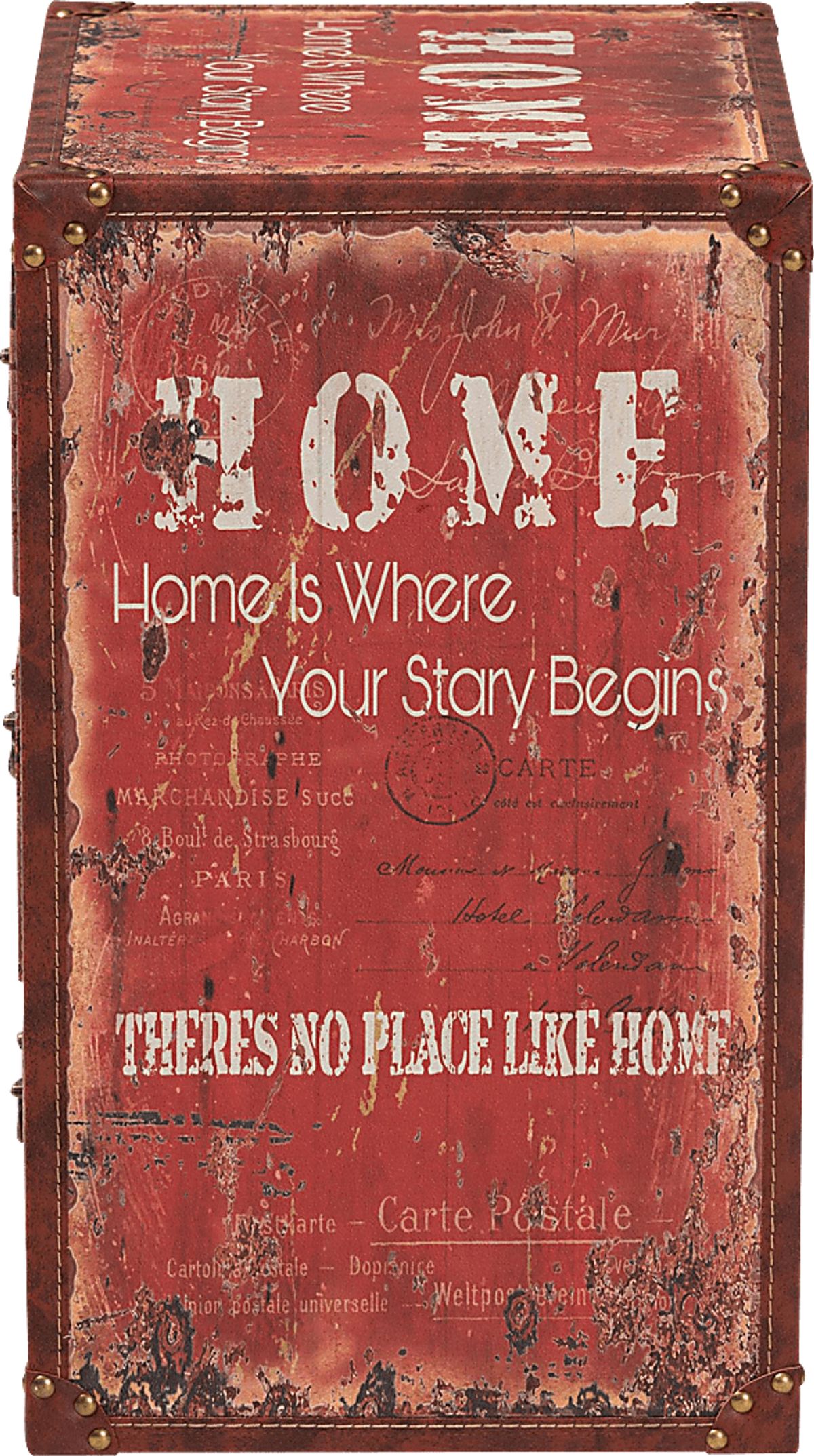 Menoher Red Storage Trunk | Rooms to Go