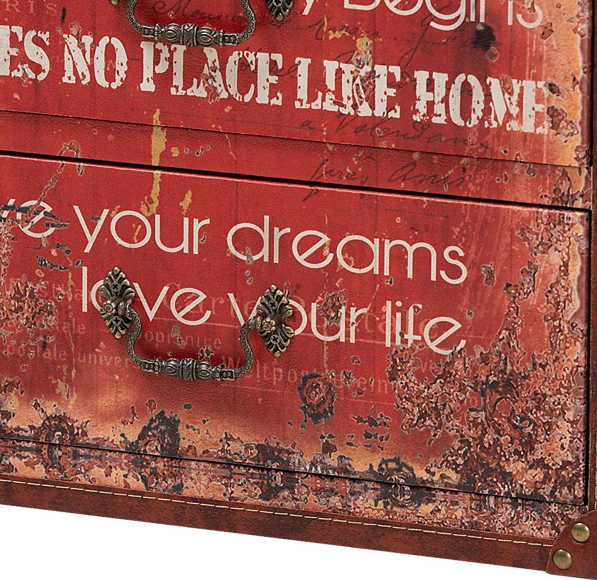 Menoher Red Storage Trunk | Rooms to Go