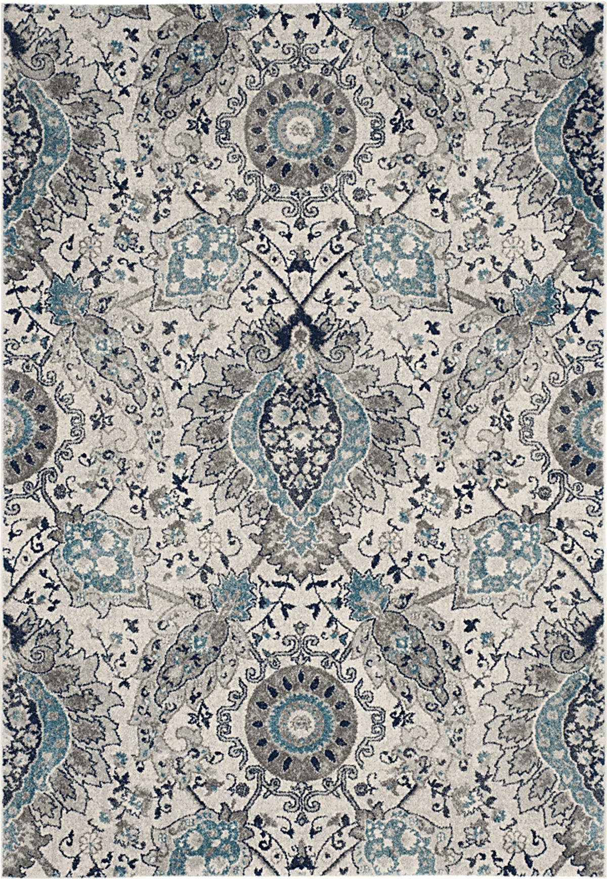 Mentmore Trace Light Gray Rug | Rooms to Go