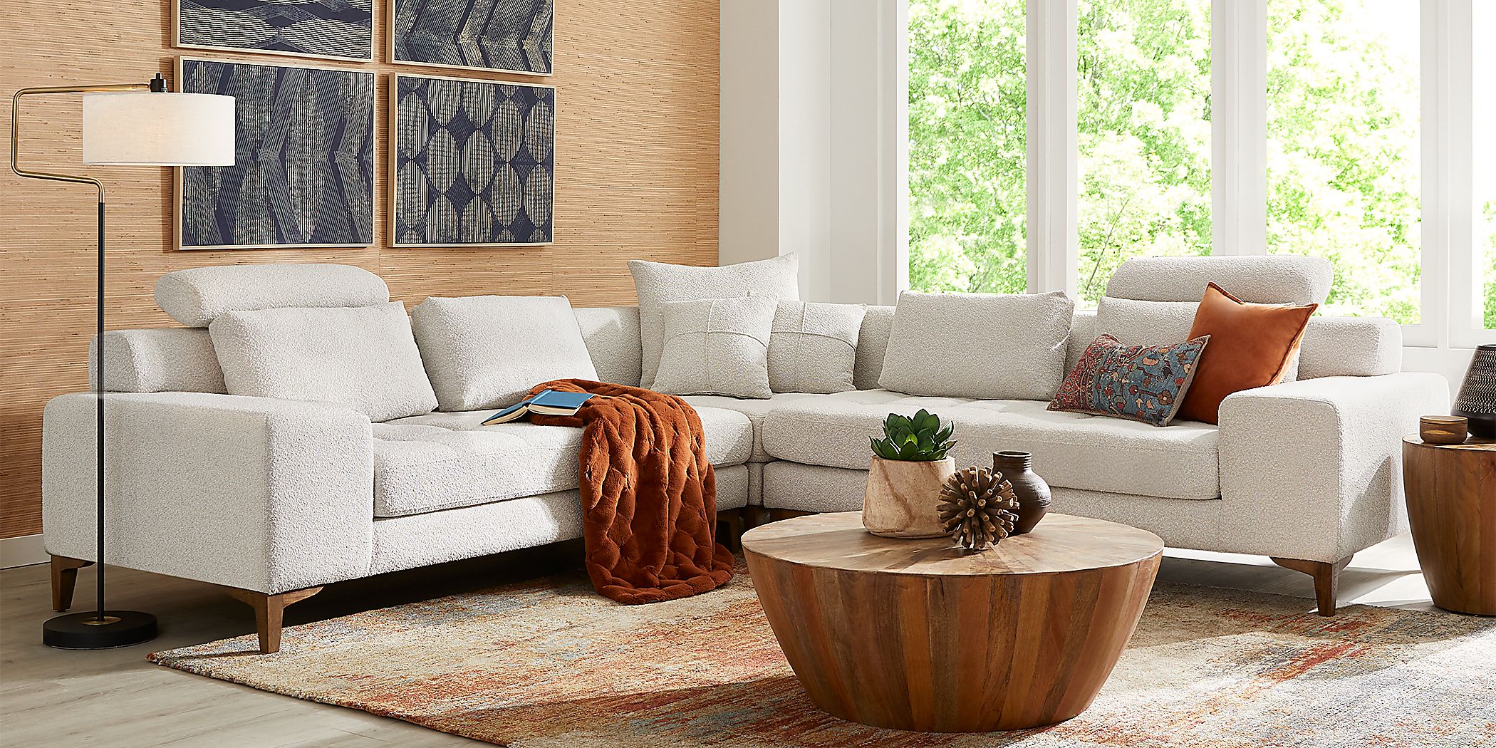 Mercer Place White 3 Pc Sectional - Rooms To Go