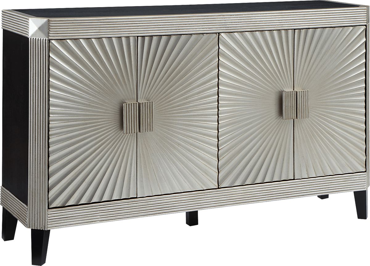 Merewood Silver Gray Accent Cabinet | Rooms to Go