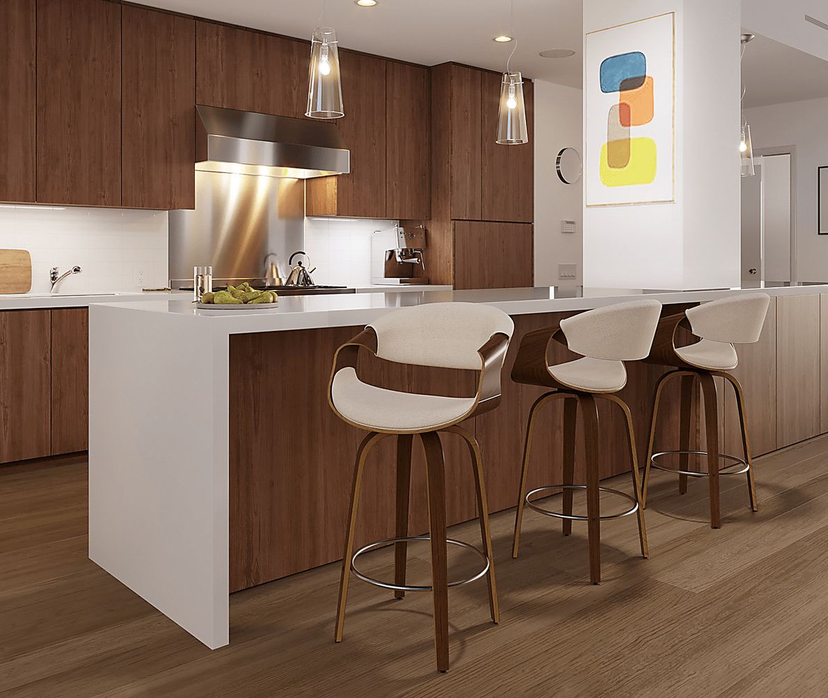 Mermod Cream Counter Height Stool, Set of 2 - Rooms To Go