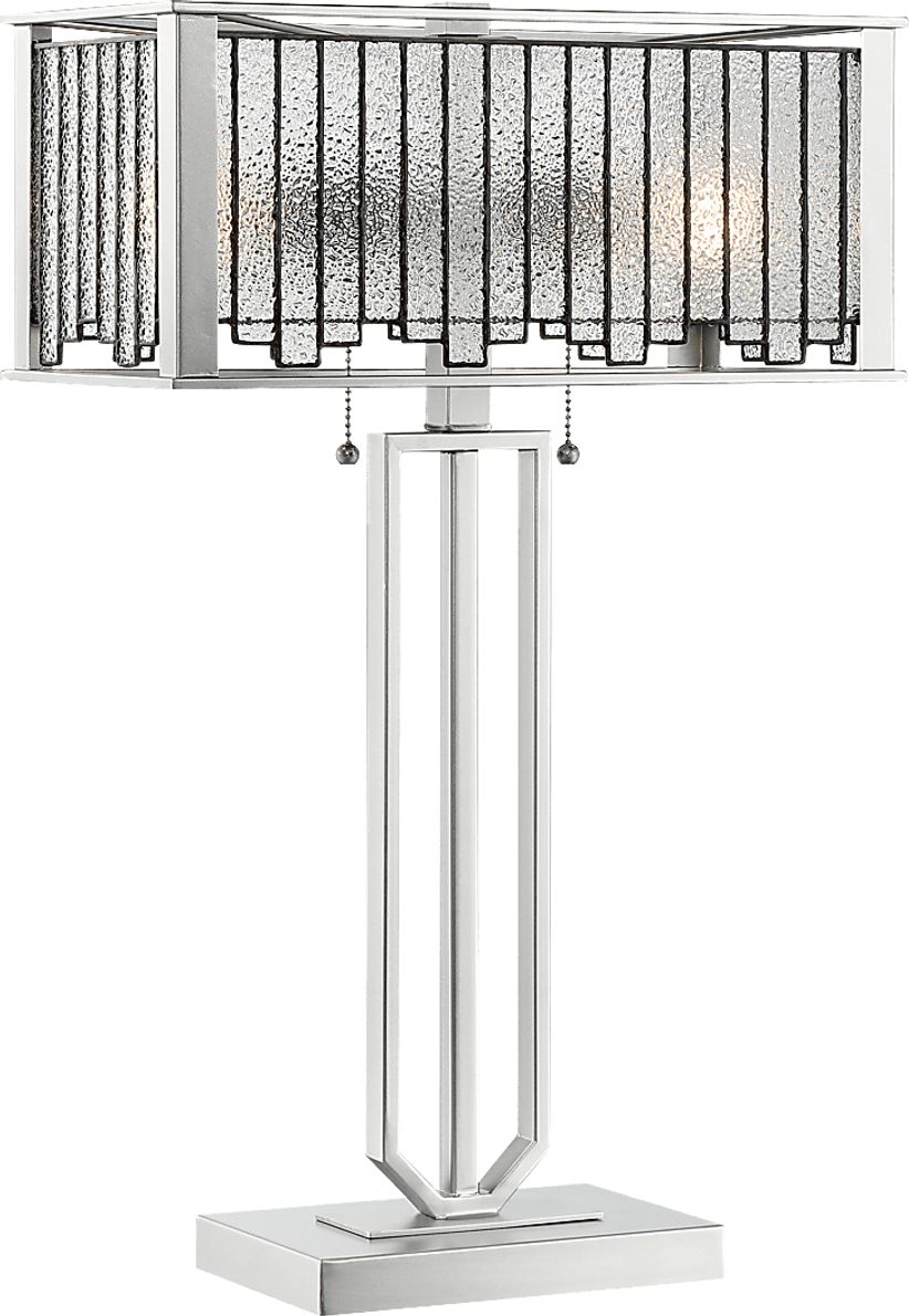 Mesa Alley Silver Gray Table Lamp - Rooms To Go