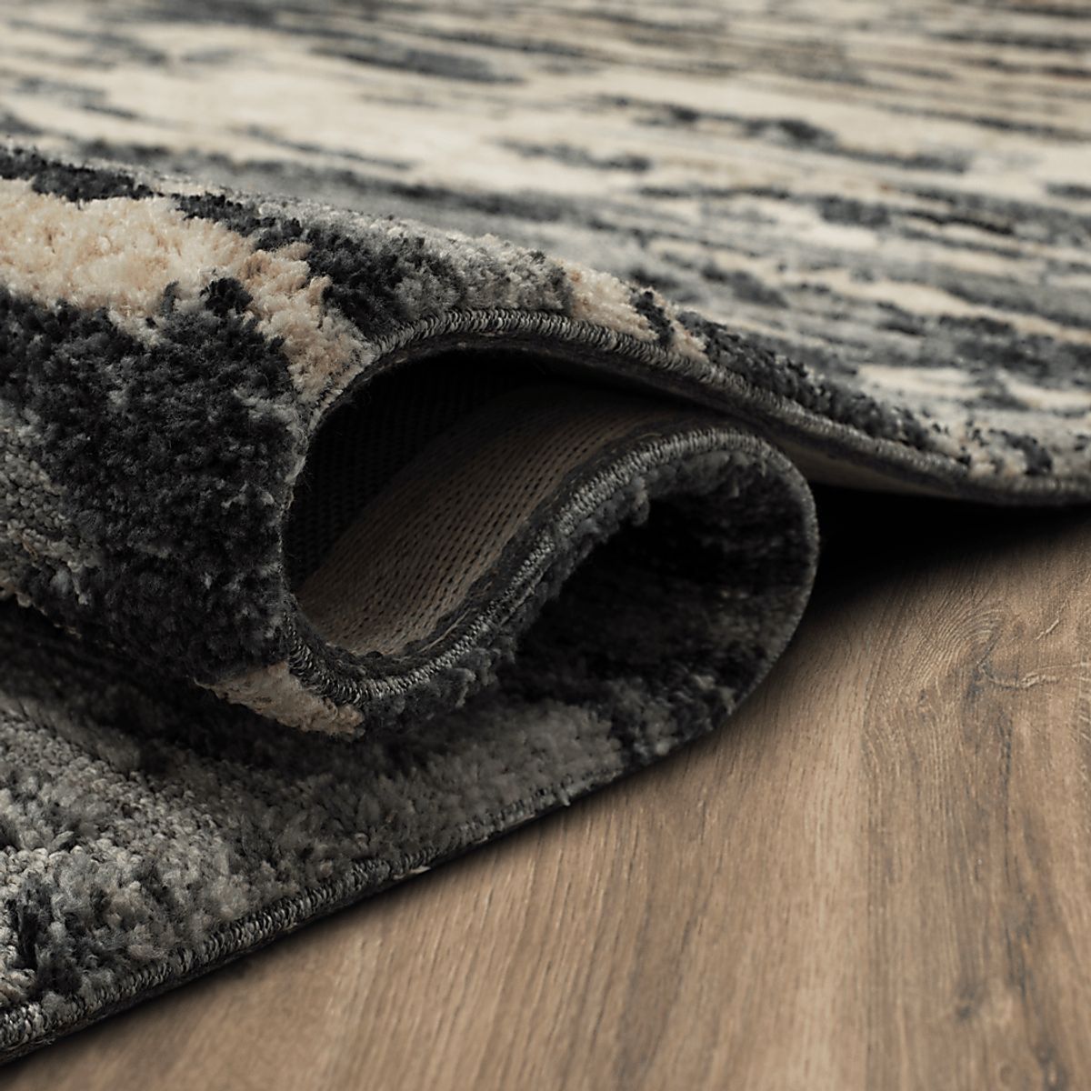 Drew & Jonathan Middlewick Blue,Charcoal Black,Blue,Gray Rugs | Rooms to Go