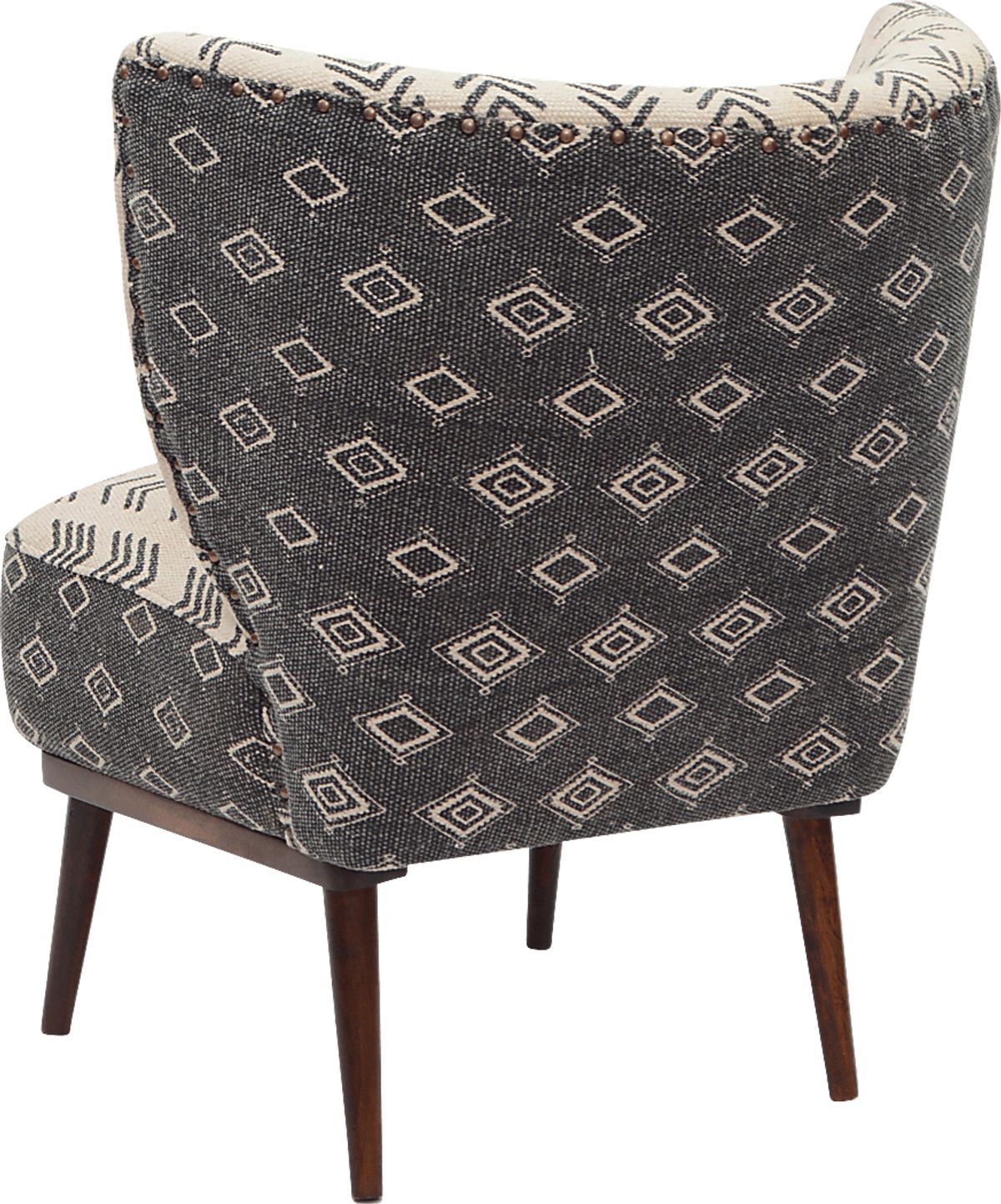 Mideli Black,Cream Beige,Black Cotton Fabric Accent Chair | Rooms to Go