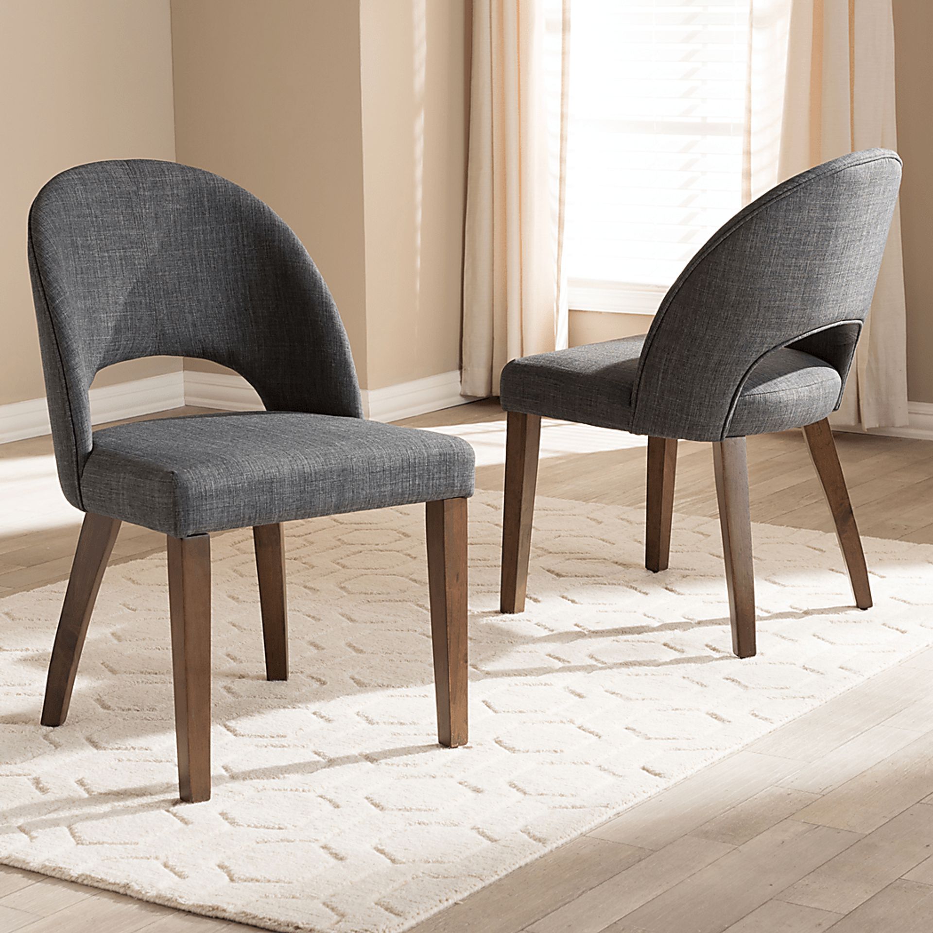 Charcoal wood dining chairs store