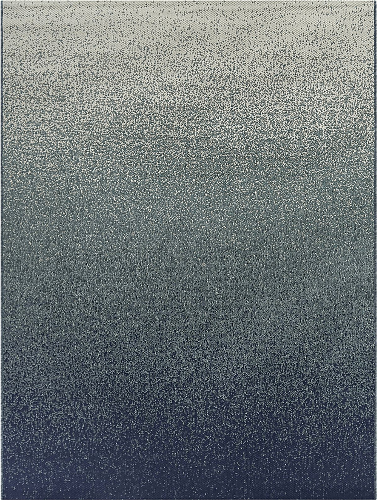 Midnight Fade Blue Polypropylene Fabric Outdoor Rug | Rooms to Go