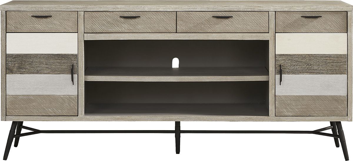 Midtown Loft Gray 80 in. Console | Rooms to Go