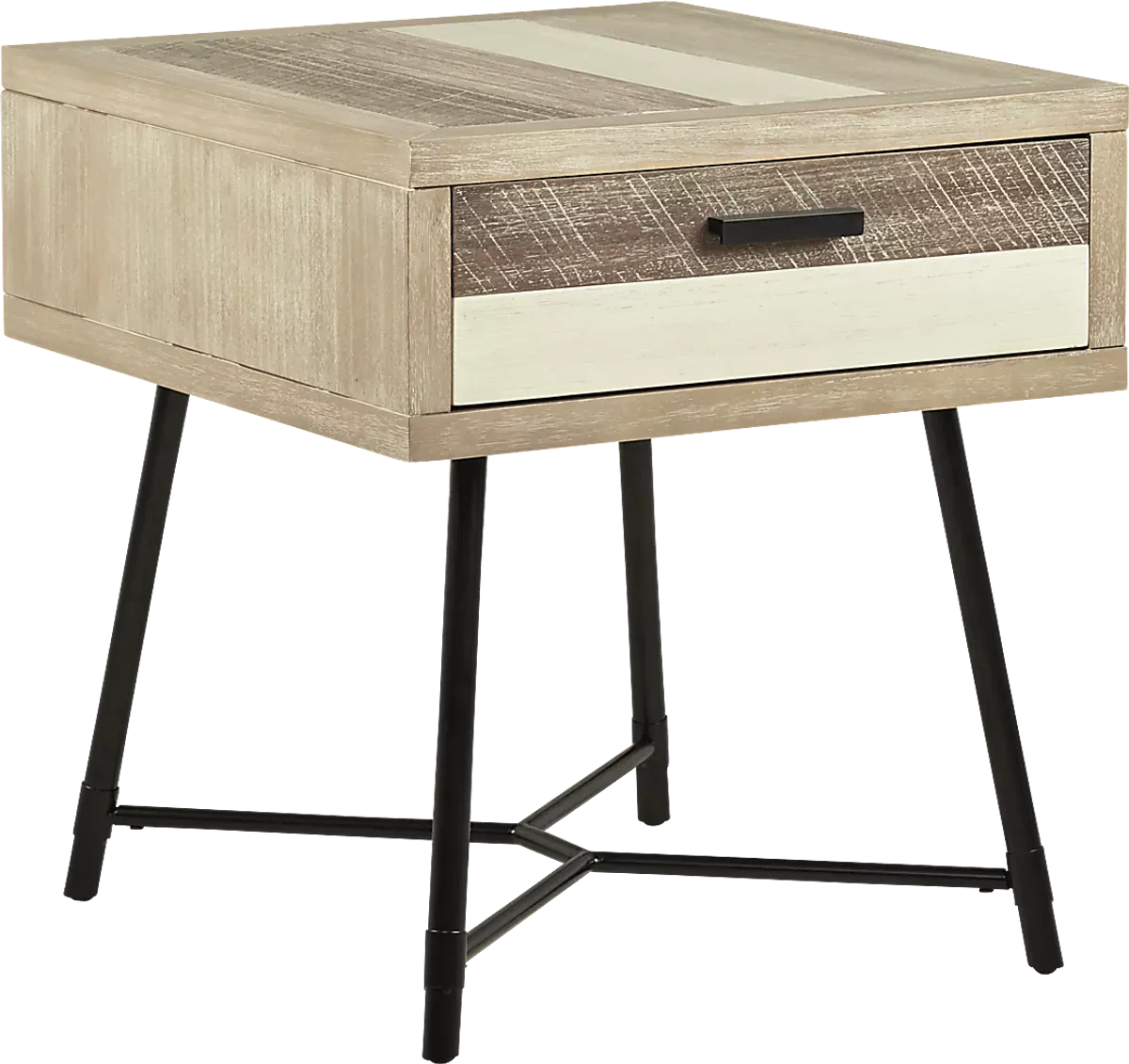 Midtown Loft Natural Light Wood End Table Rooms To Go