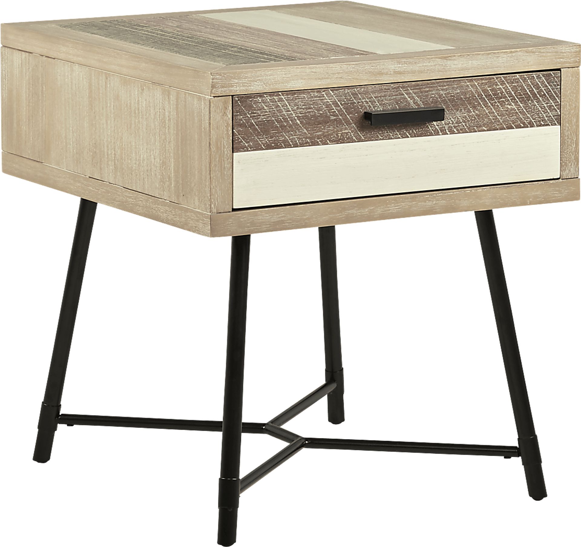 Midtown Loft Natural Light Wood End Table | Rooms to Go