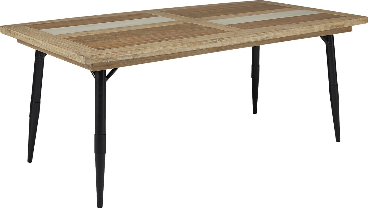 Midtown Loft 5 Pc Natural Light Wood Dining Room Set With Dining Table ...