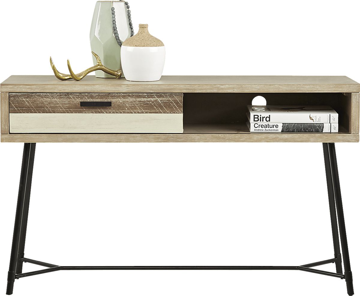 Midtown Loft Natural Light Wood Sofa Table | Rooms to Go