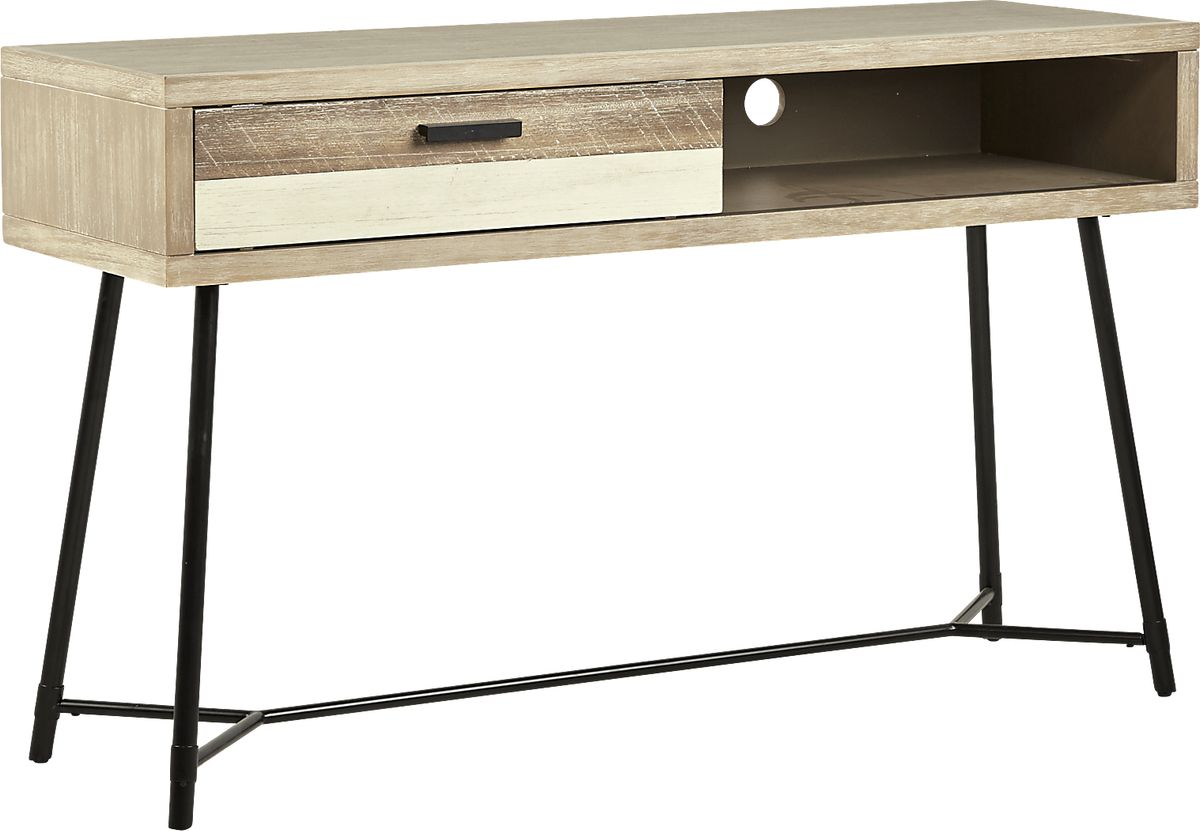 Midtown Loft Natural Light Wood Sofa Table | Rooms to Go