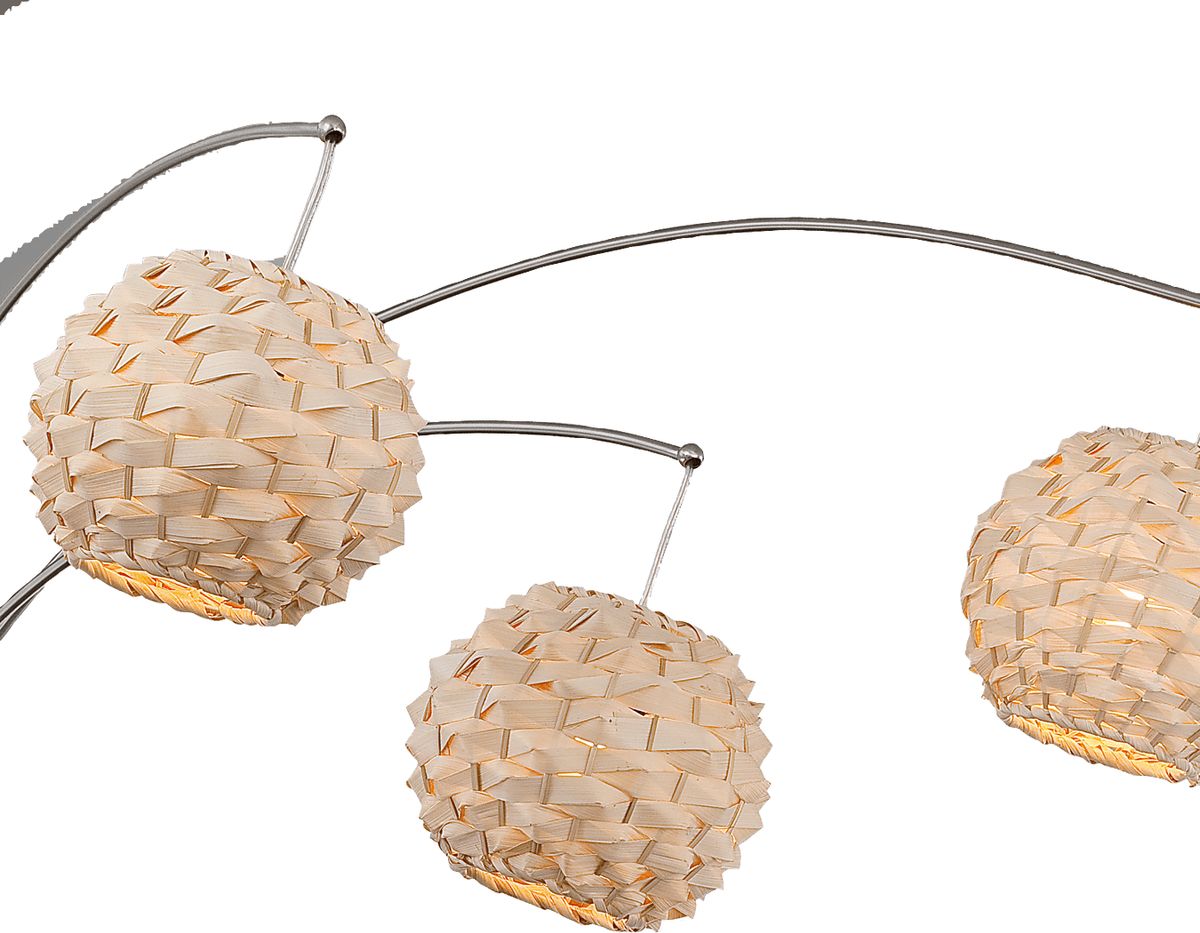 Miener Nest Silver Gray Floor Lamp | Rooms to Go