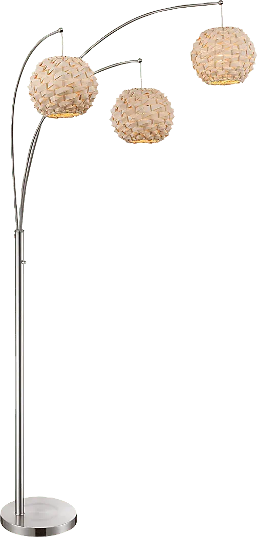 Miener Nest Silver Gray Floor Lamp | Rooms to Go
