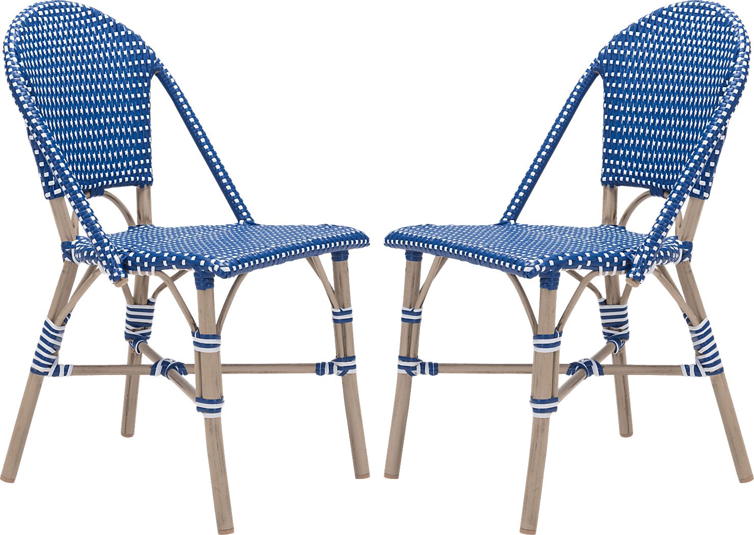 Miki Bay Blue Outdoor Side Chair, Set of 2 - Rooms To Go