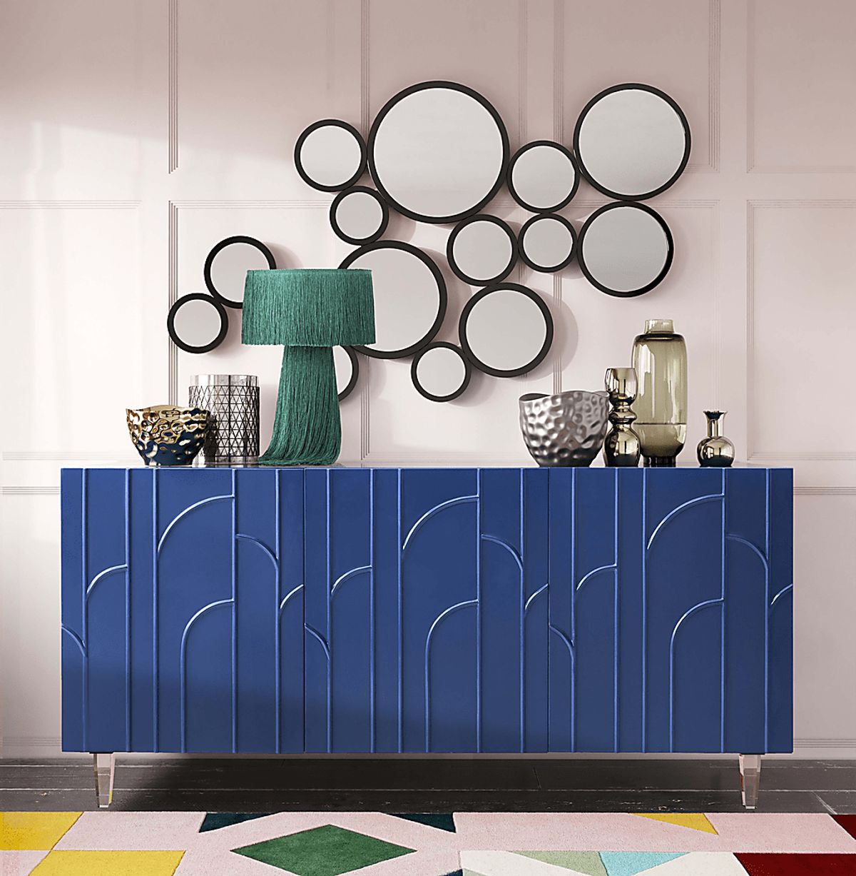 Miladies Blue Colors Buffet | Rooms to Go