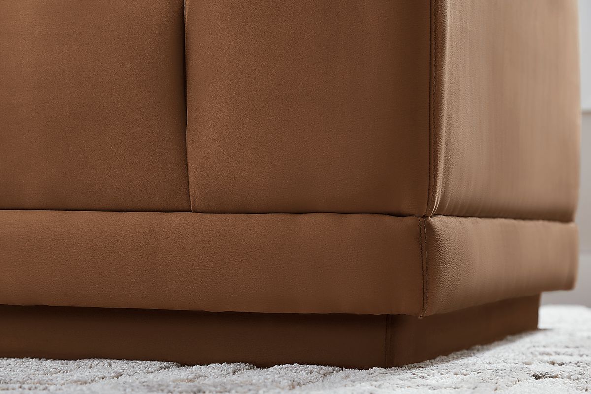 Drew & Jonathan Milano Brown Polyester,Polyurethane Fabric 2 Pc Right ...