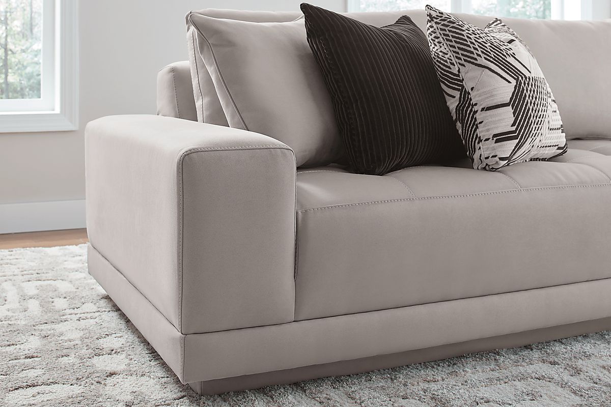 Drew & Jonathan Milano Platinum Beige Polyester,Polyurethane Fabric 2 ...