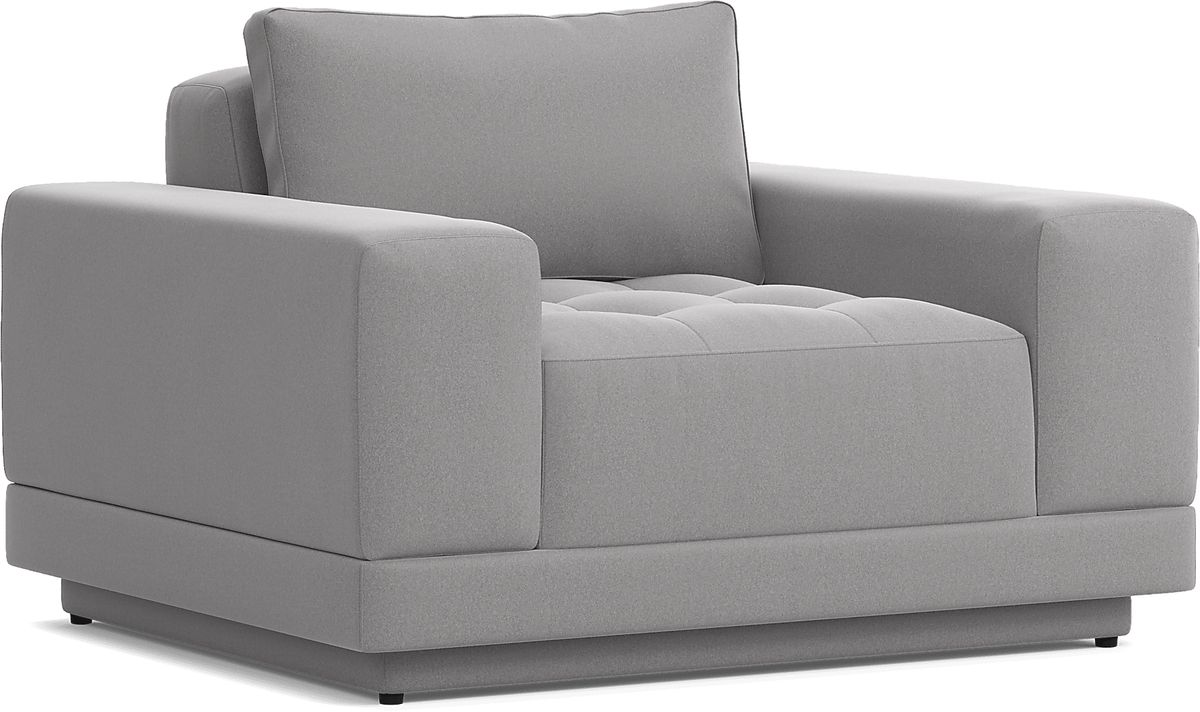 Drew & Jonathan Milano Smoke Gray Polyester Fabric Chair - Rooms To Go
